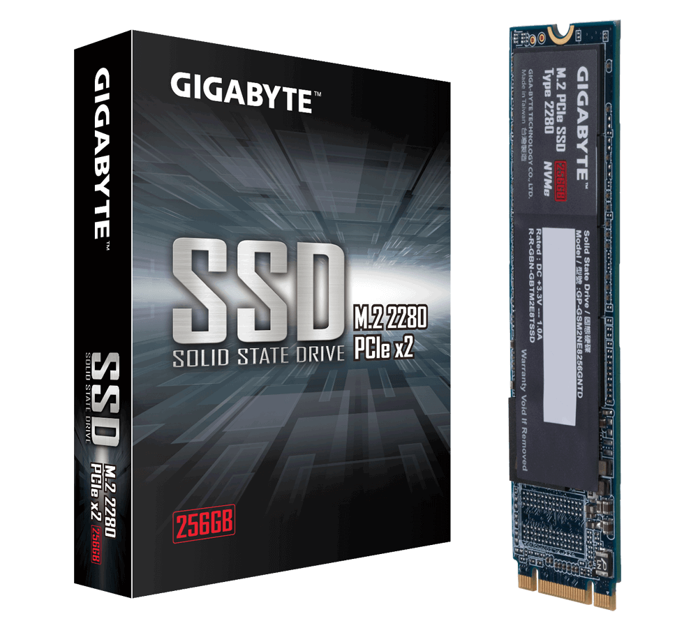 SSD 256 GB Gigabyte NVME M2 2280 1700 MBPS - FusionStore Informática